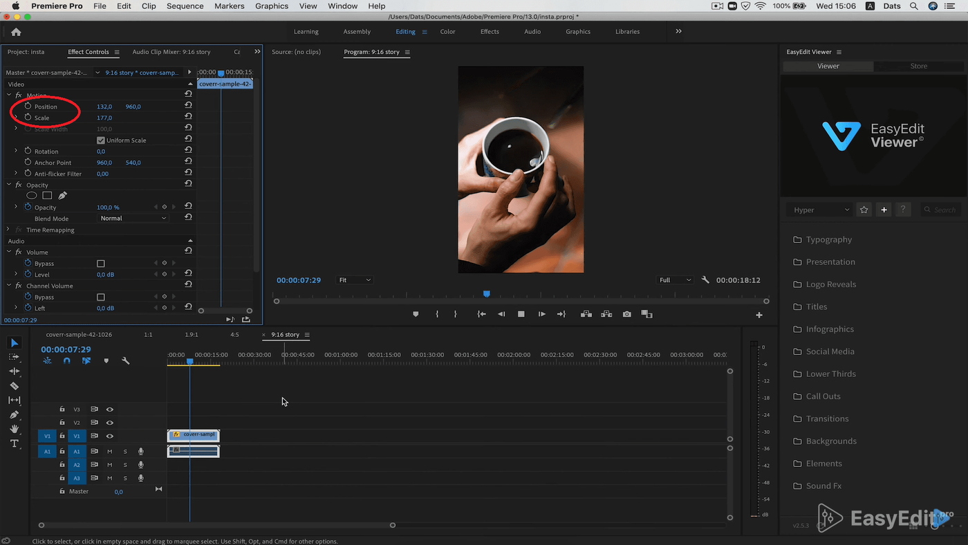 How to export from Premiere Pro to Instagram | EasyEdit