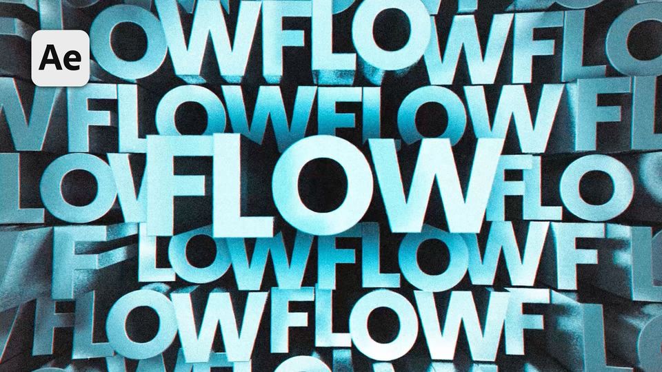 EasyEdit | Glass Distortion Typography Tutorial | Text Animation in After Effects