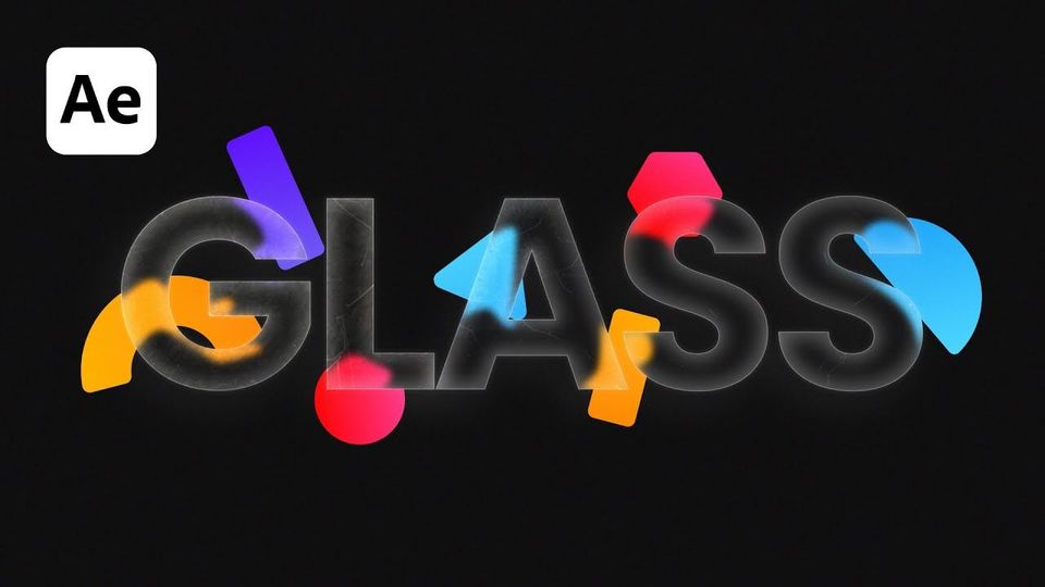 EasyEdit | Glass Distortion Typography Tutorial | Text Animation in After Effects